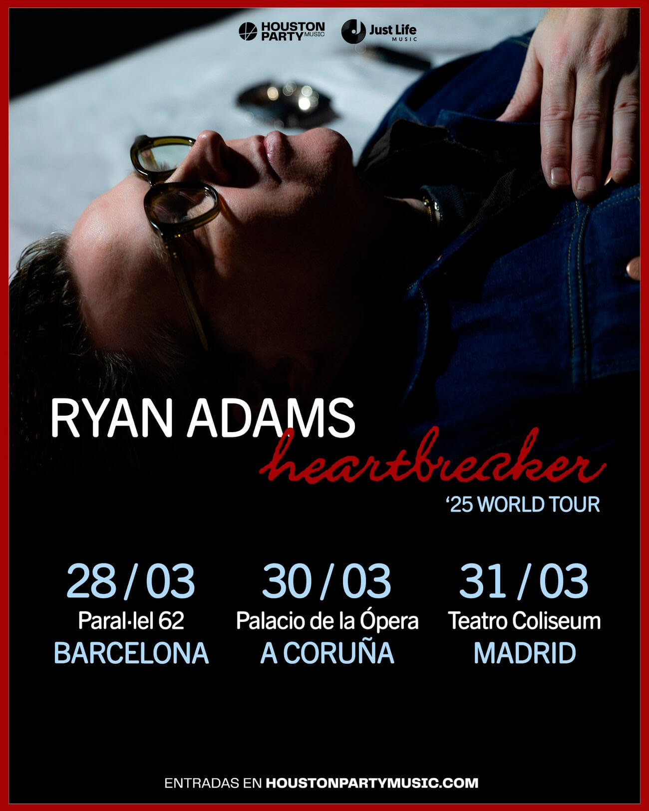 Ryan Adams en Barcelona en 2025: Todo lo que sabemos del concierto
